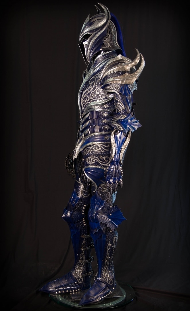 Gallery - Sapphire Knight - Custom Leather Armor - Prince Armory
