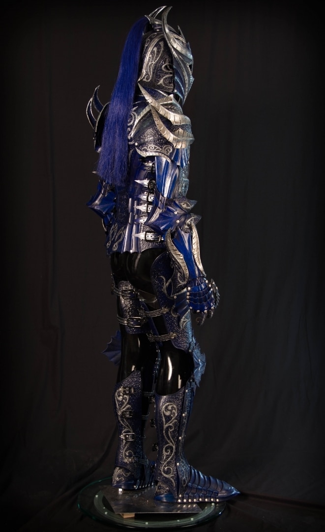 Gallery - Sapphire Knight - Custom Leather Armor - Prince Armory
