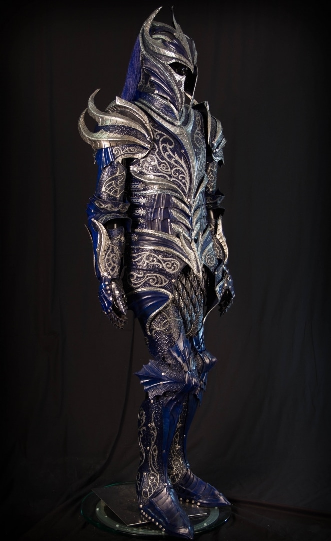 Gallery - Sapphire Knight - Custom Leather Armor - Prince Armory