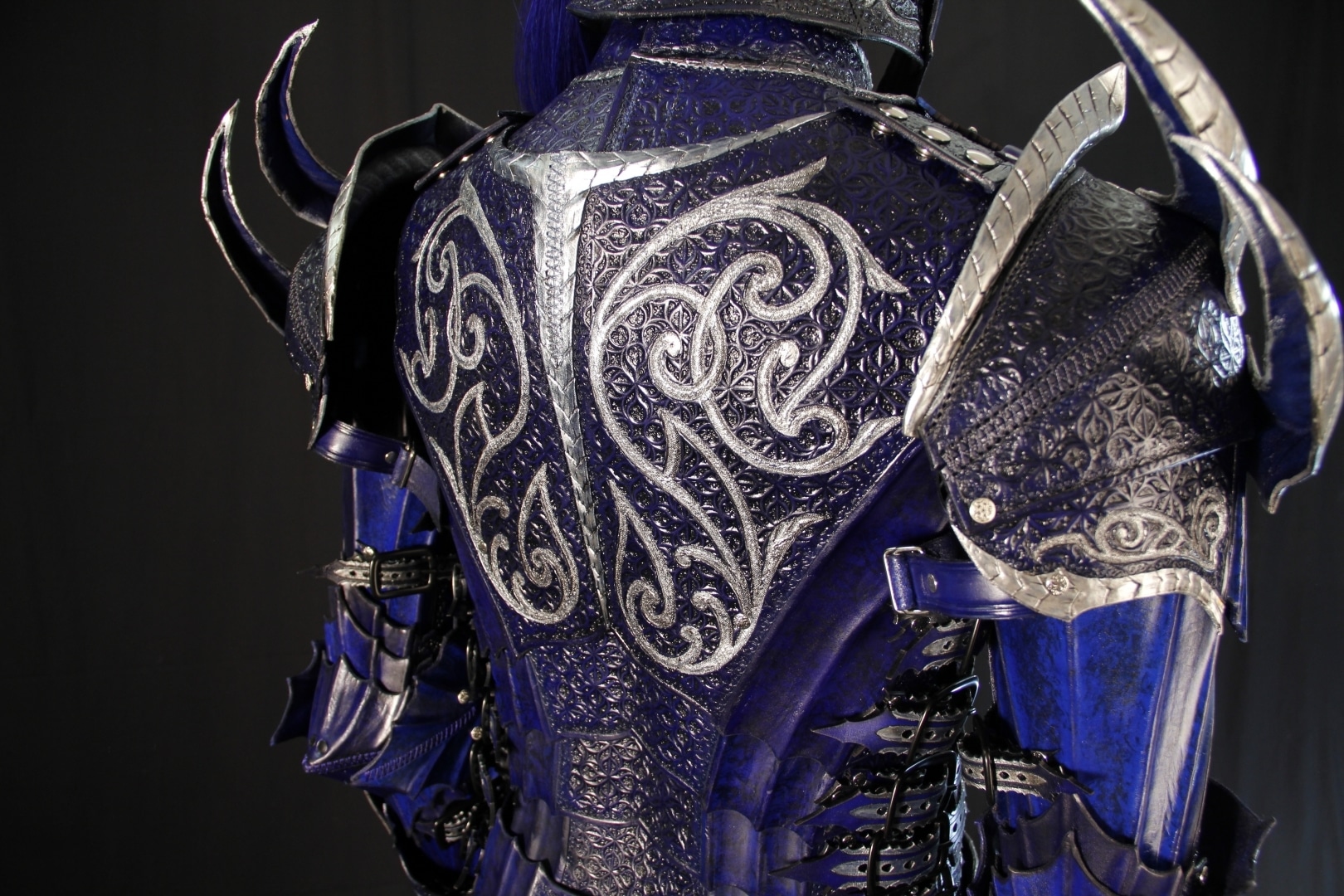 Gallery - Sapphire Knight - Custom Leather Armor - Prince Armory