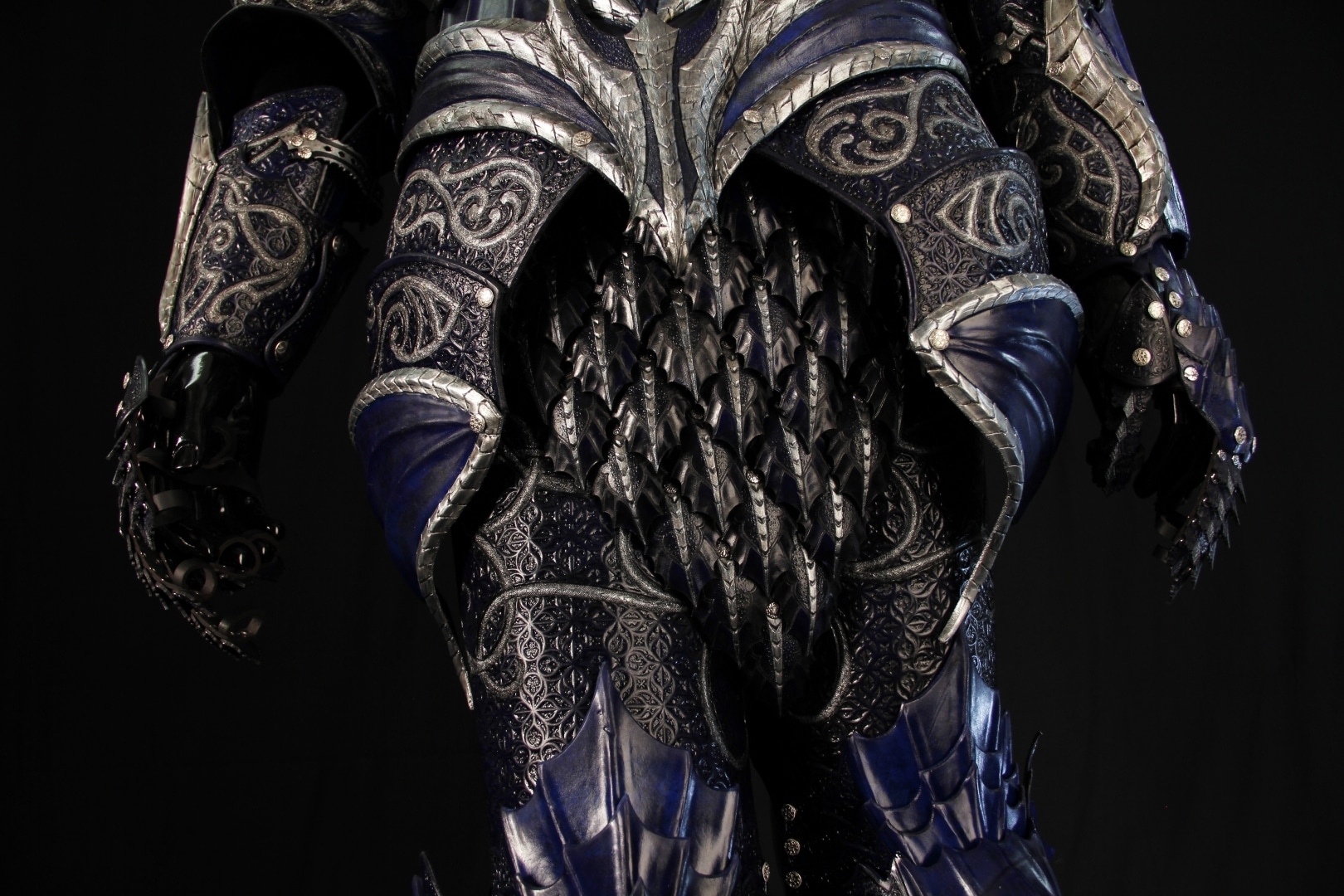 Gallery - Sapphire Knight - Custom Leather Armor - Prince Armory